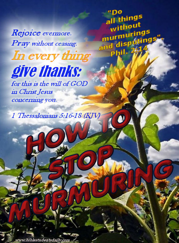 PHILIPPIANS 2:14 – How to Stop Murmuring & Reap Blessings – BIBLE ...
