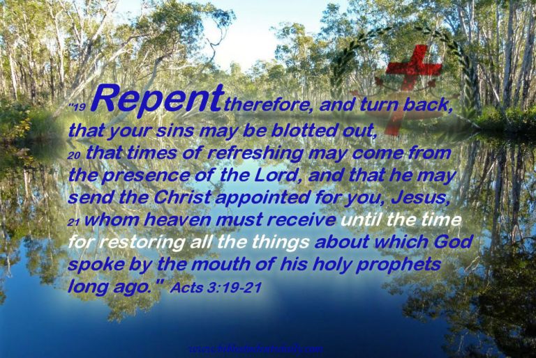 ACTS 3:19-21 – The Restitution of All Things – BIBLE Students DAILY