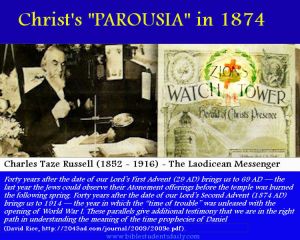 Christ’s Parousia (Second Presence) In 1874 – BIBLE Students DAILY